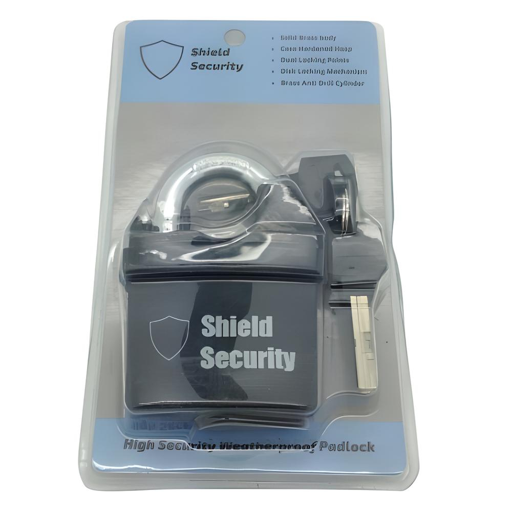 Black Coated Padlock With Hardened Shackle | Steelgear