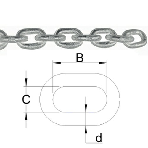 Galvanised Steel Short Link Chain | Steel Chain | Steelgear