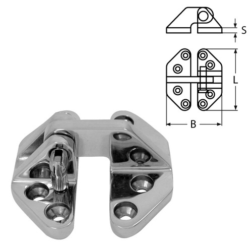 Hatch Hinge Standard | Stainless Steel | Steelgear