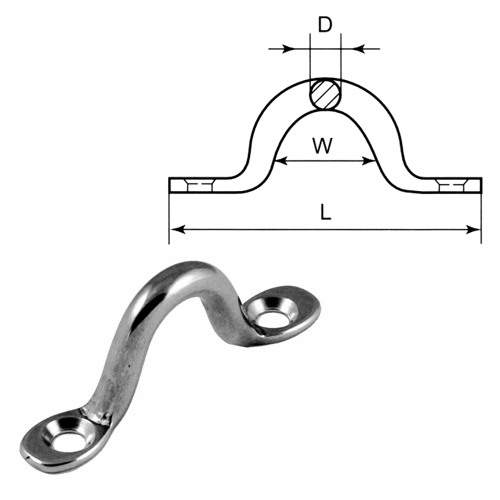Round Body Lacing Eye | stainless steel | steelgear