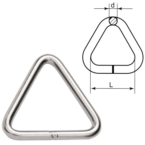 Welded Triangular Ring | stainless steel | steelgear