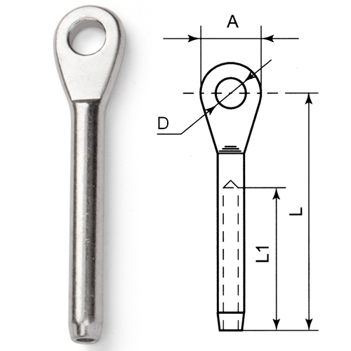 Eye Terminal | stainless steel | steelgear