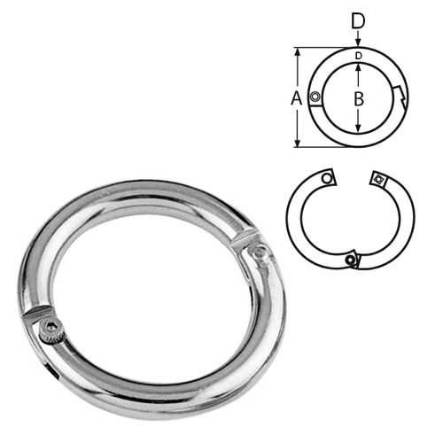 Two Part Ring With Screw | Stainless Steel | Steelgear
